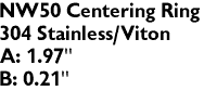 NW50 Centering Ring (NW50-200-SR-V)