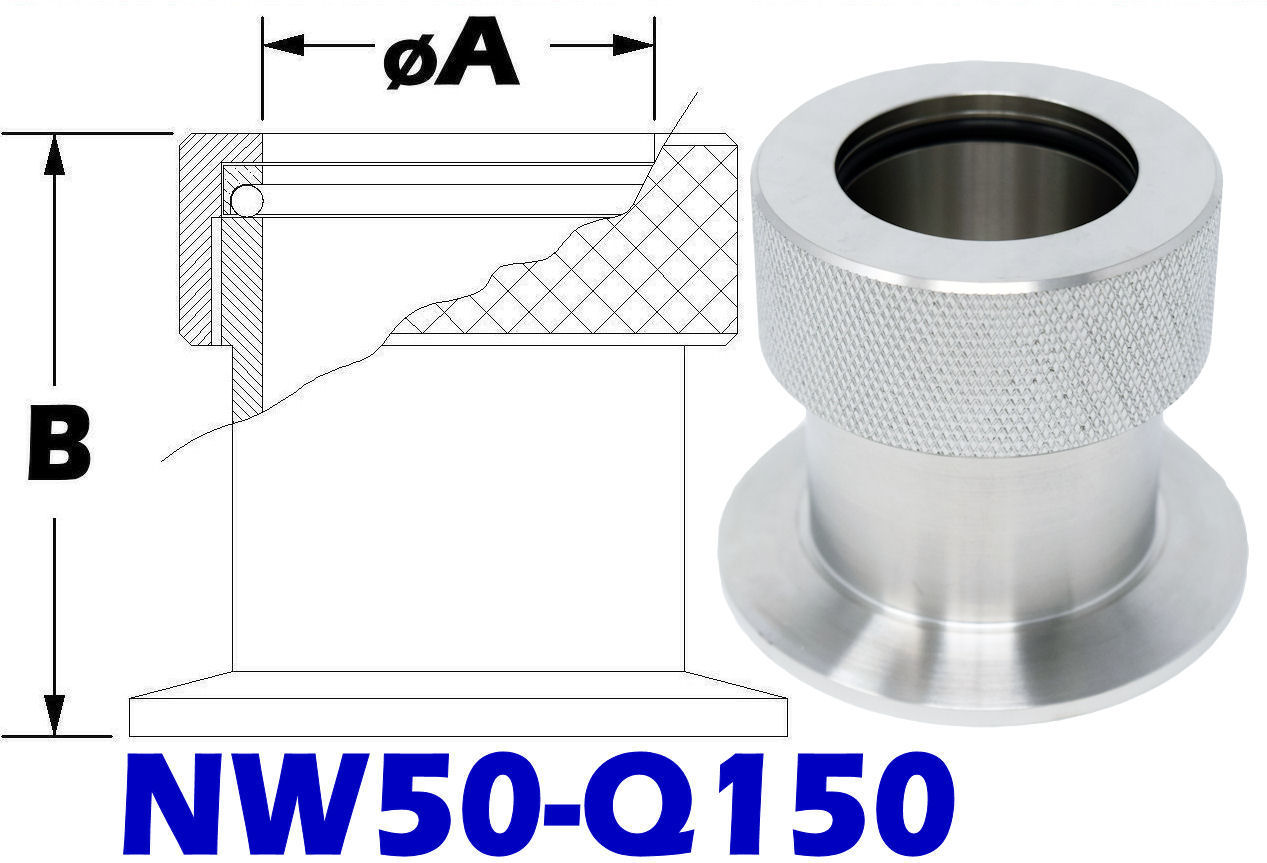 NW50 Quick Coupling to 1-1/2" Tube Size (NW50-Q150)