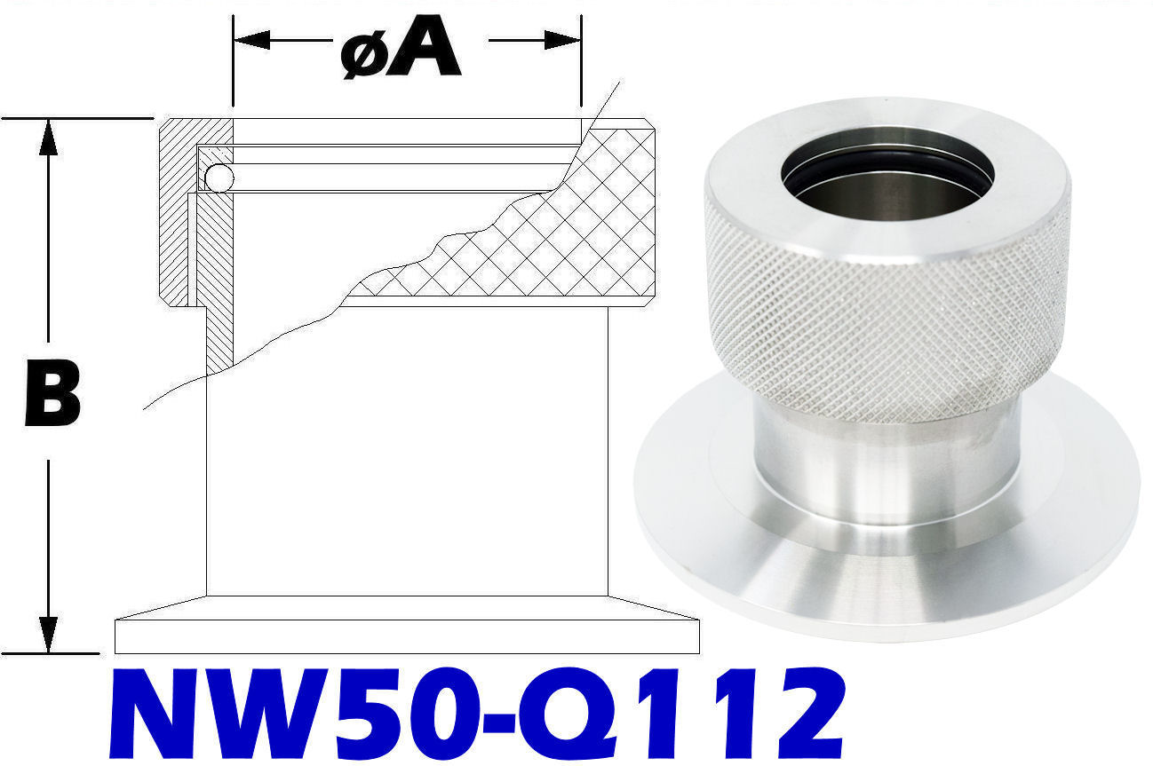 NW50 Quick Coupling To 1-1/8" Tube Size (NW50-Q112)