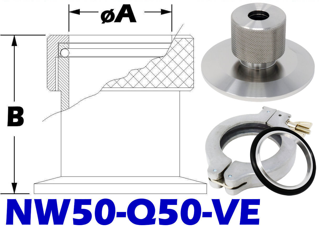 NW50 Quick Coupling to 1/2" Tube Size (NW50-Q50-VE)