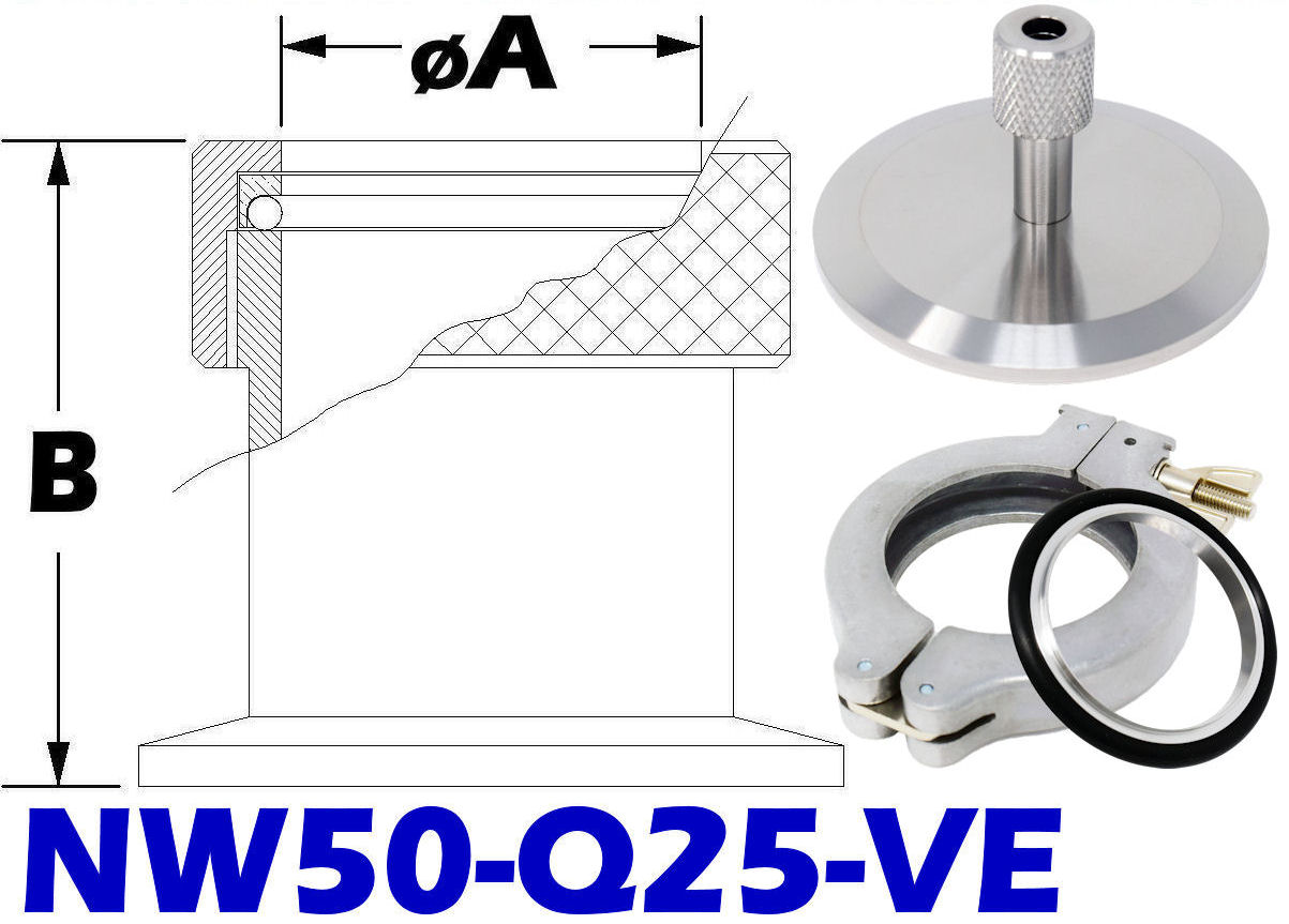 NW50 Quick Coupling To 1/4" Tube Size (NW50-Q25-VE)