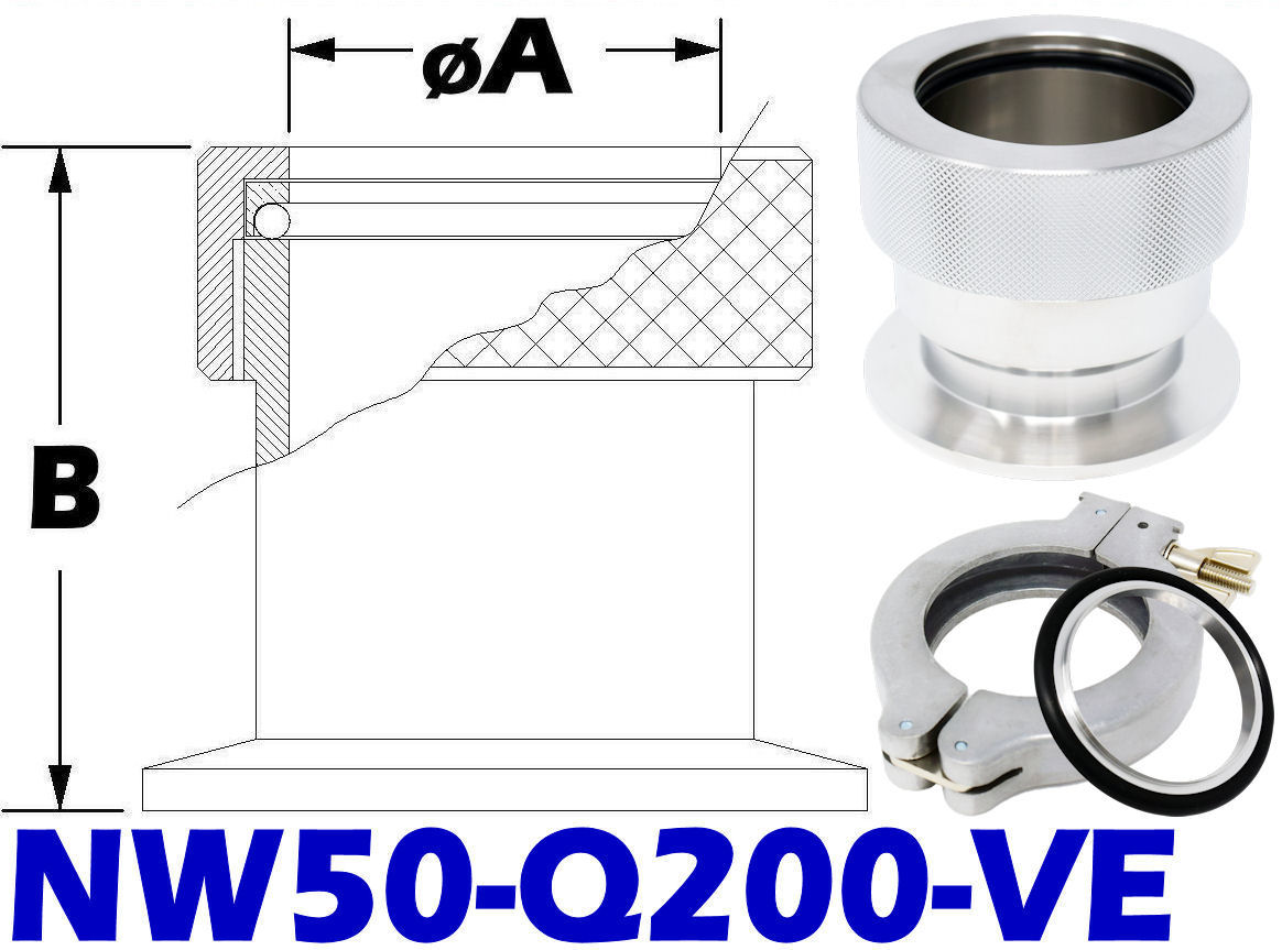 NW50 Quick Coupling to 2.00" Tube Size (NW50-Q200-VE)