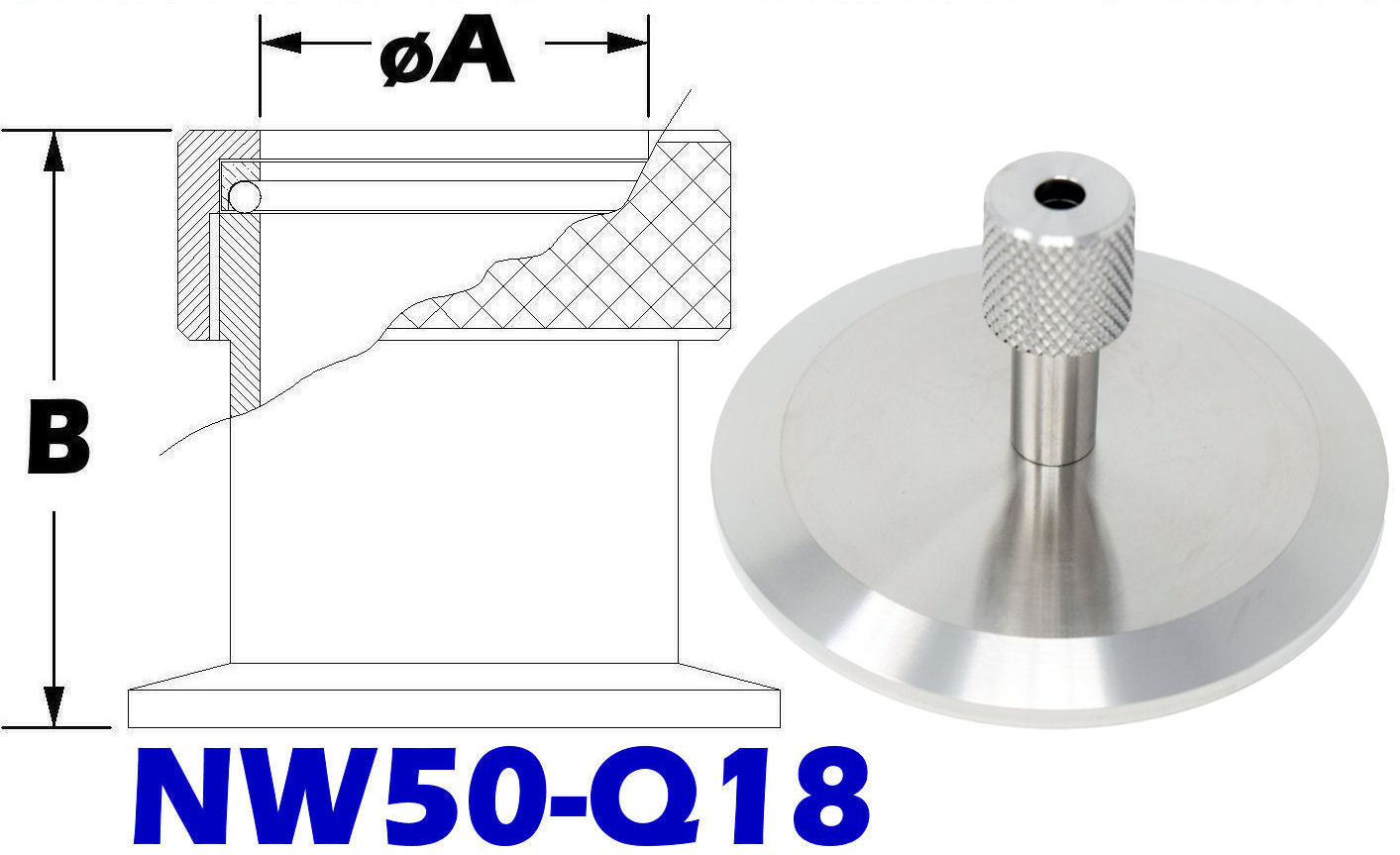 NW50 Quick Coupling to 3/16" Tube Size (NW50-Q18)