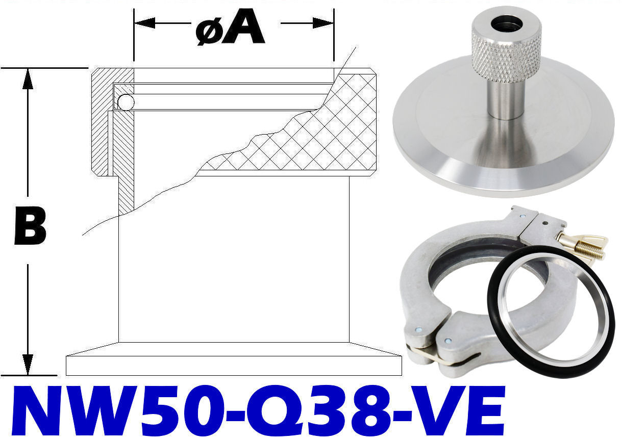 NW50 Quick Coupling To 3/8" Tube Size (NW50-Q38-VE)