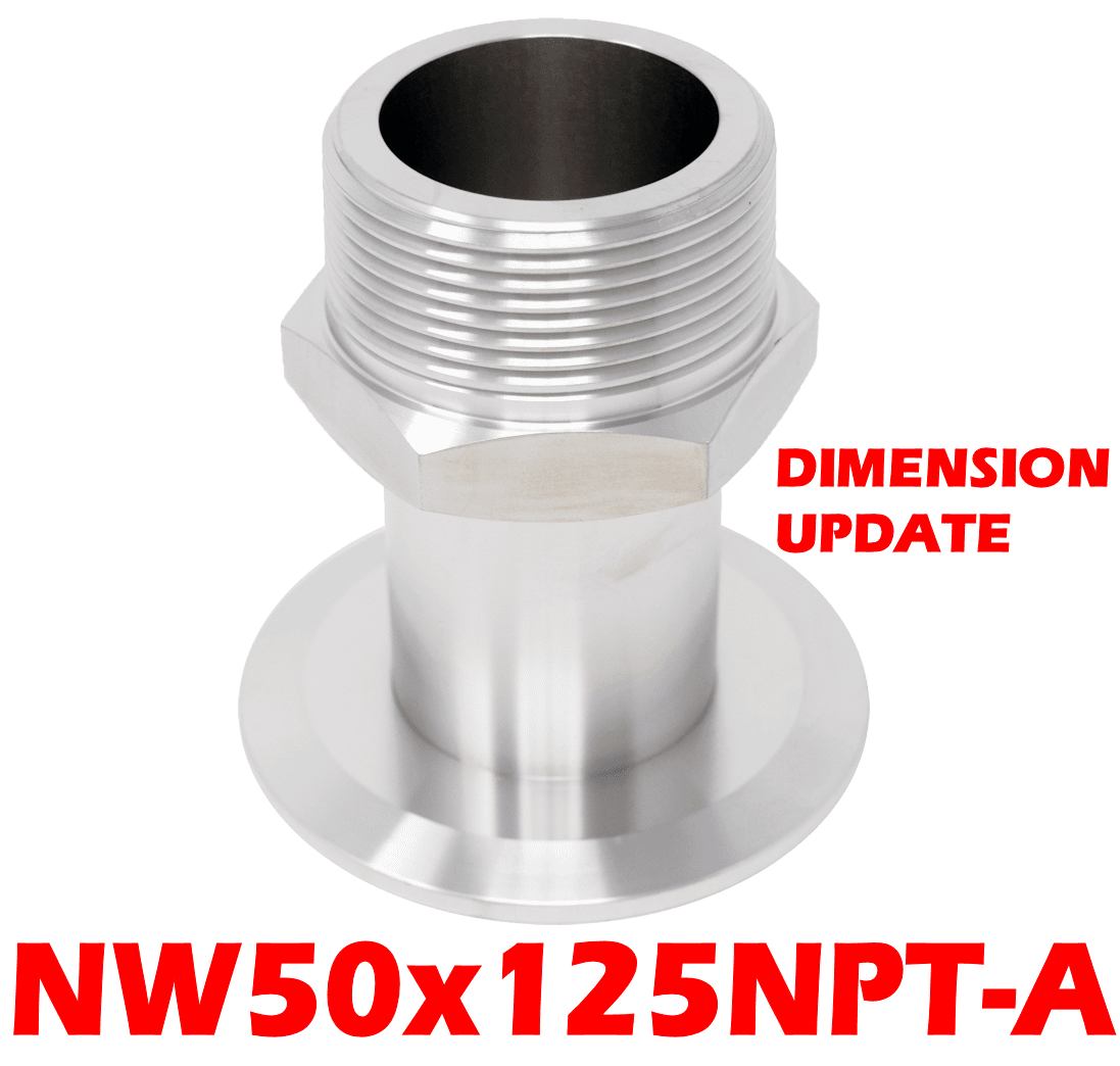 NW50 to 1.25" Male NPT (NW50x125NPT-A)