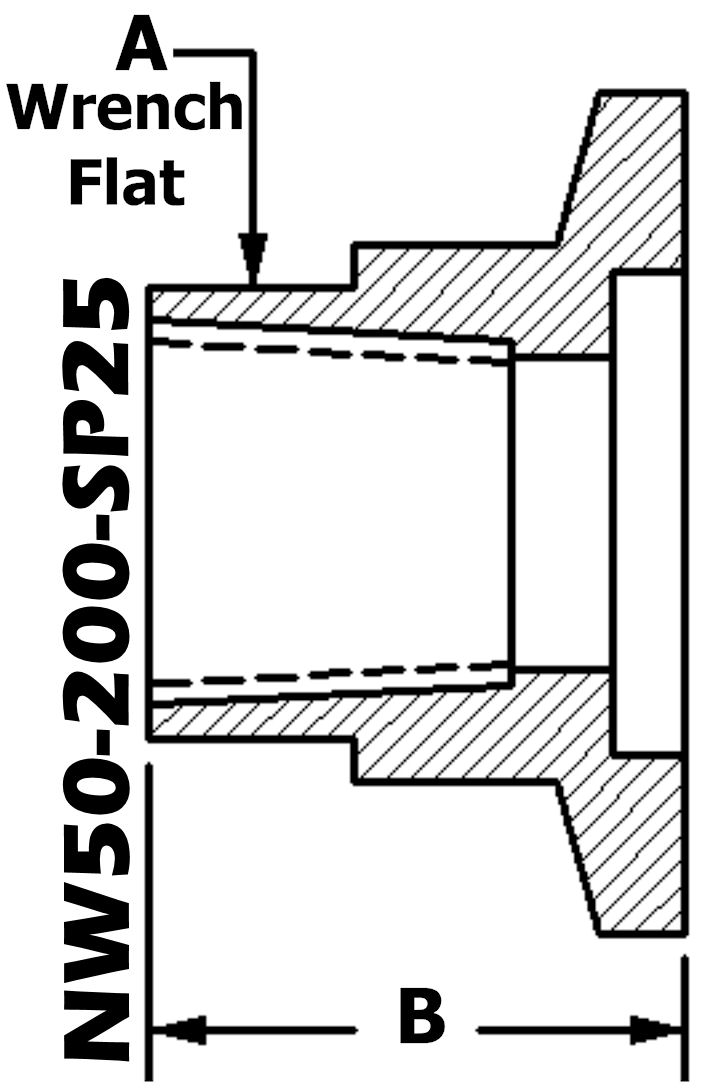 NW50 To 1/4" NPT (Female) NW50-200-SP25