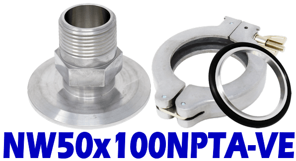 NW50 to 1" Male NPT (NW50x100NPTA-VE)