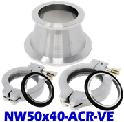 NW50 To NW40 Aluminum Reducer (NW50x40-ACR-VE)