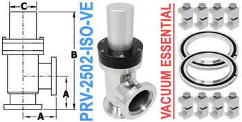 Pneumatic Angle Valve ISO63 Ports (PRV-ISO63-VE)