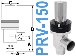 1.50" Tube OD Pneumatic Right Angle Valve (PRV-150)