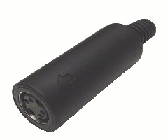 4 Pin Mini DIN inline Plug