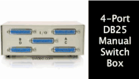 4-Port DB25 Manual Switch Box