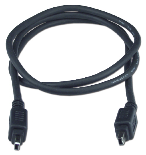 6 ft IEEE1394 Firewire-i.Link 4Pin to 4Pin AV Black Cable
