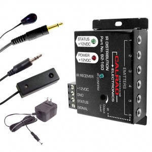 6 PORT IR DISTRIBUTION SYSTEM (IR BLOCK,IR RECEIVER,2 EMITTER, PS)