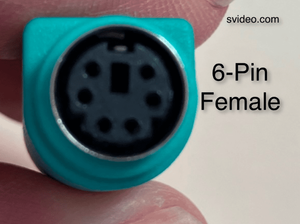 6 Pin Female to Male RCA Cable