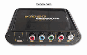 Component Video to Composite and S-Video Converter with Audio