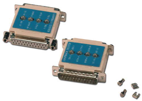 DB25 Serial RS232 Loopback Tester with Diagnostic LEDs