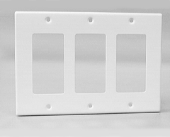 Designer Triple Gang Plate - Plastic