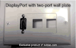 DisplayPort Wall Plates