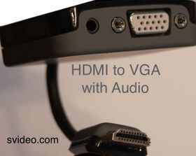 HDMI to VGA with Audio