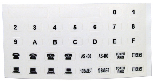 Module Labels for Flexible Wall Plate System