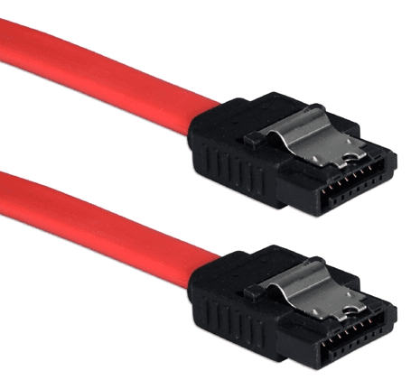Premium SATA Internal 7pin Red Data Cable with Metal Latch 40 inches