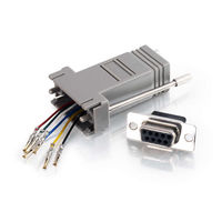 RJ12 to DB9 Female Serial RS232 Modular Adapter