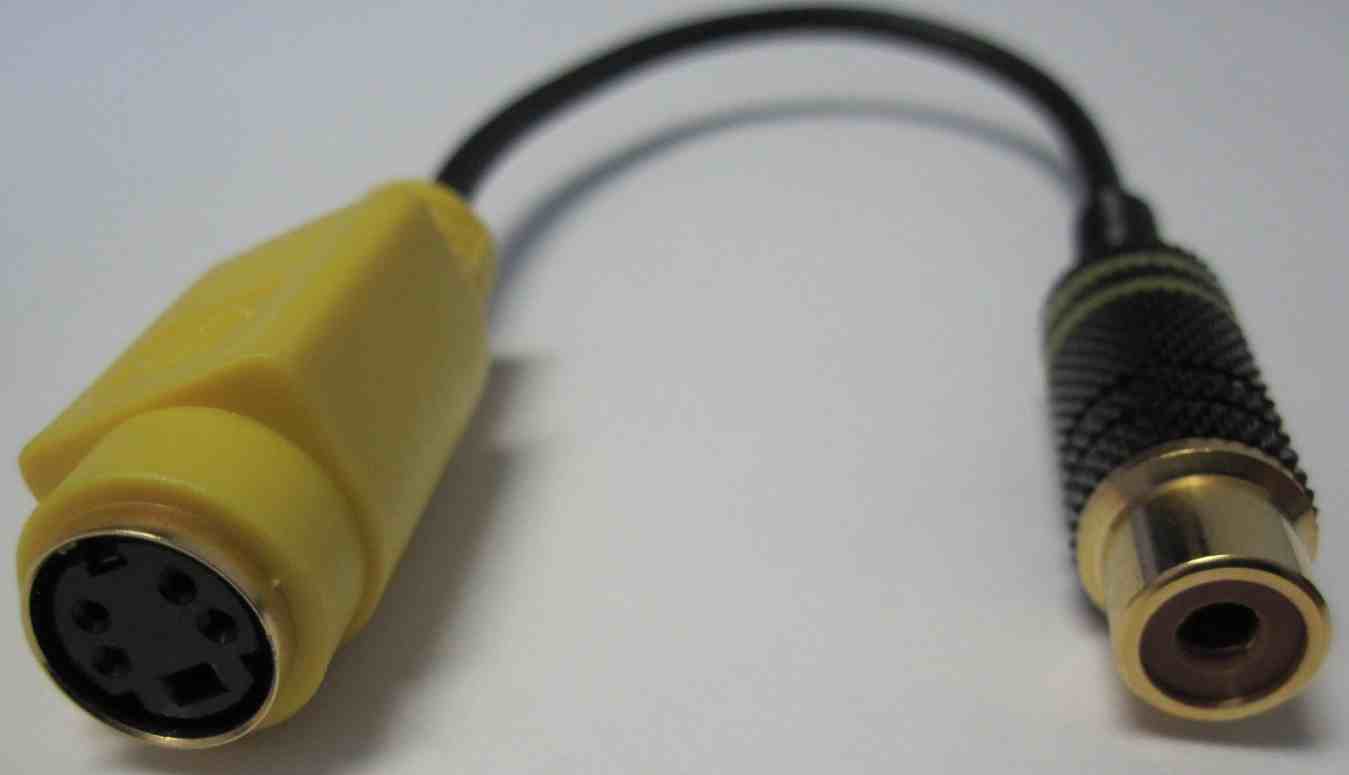 S-Video to RCA, Female to Female Cable