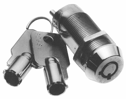 SPDT Key Switch Round Key