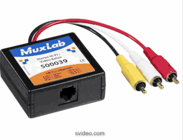 Video and Stereo Audio Hi-Fi CAT5 Balun