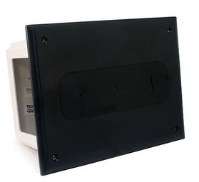 Wall Plate - Recessed Media Box, Black