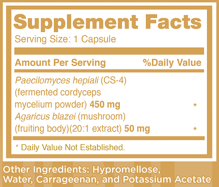 Buy NHT Global - Cordyceps Mycelia CS-4 - 90 Capsules- VitaCart Offers ...