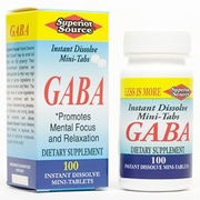 Buy Superior Source - GABA (Gamma-Aminobutyric Acid) 100 mg - 100 ...