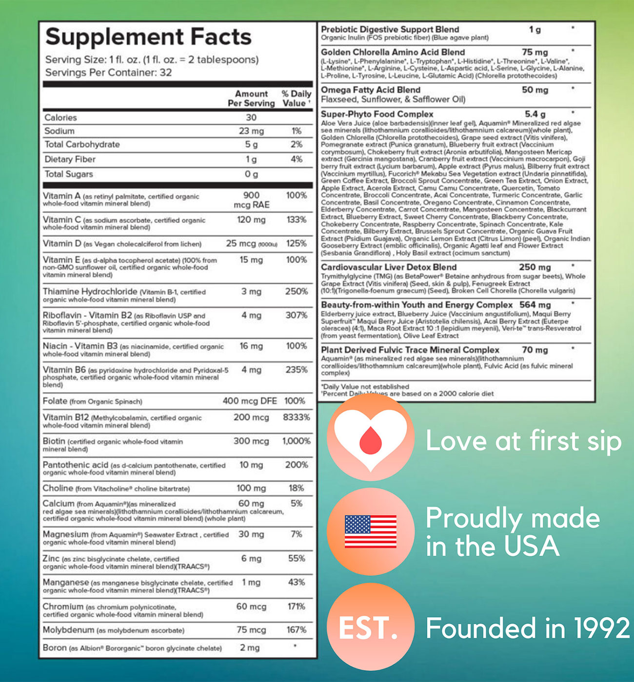 Complete Multiple Liquid Supplement, 32 oz, Liquid Health | VitaSprings.com