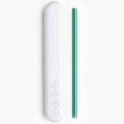 Glass Straw with Travel Case, Teal, 8 Inch, Soma | VitaSprings.com