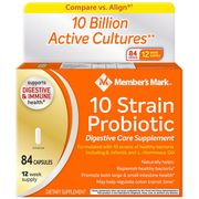 Member's Mark 10 Strain Probiotic, 84 Capsules | VitaSprings.com
