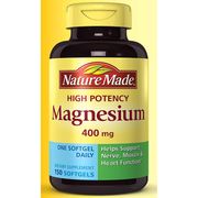 Nature Made High Potency Magnesium 400 mg, 150 Softgels | VitaSprings.com