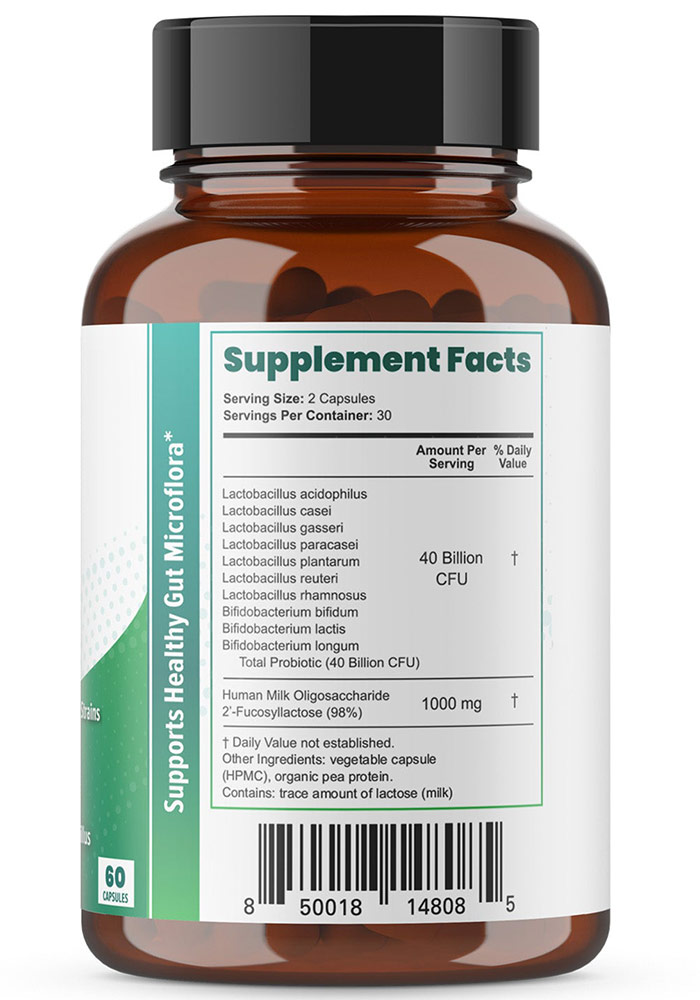 PureHMO Human Milk Oligosaccharide Synbiotic, Prebiotic & Probiotic ...