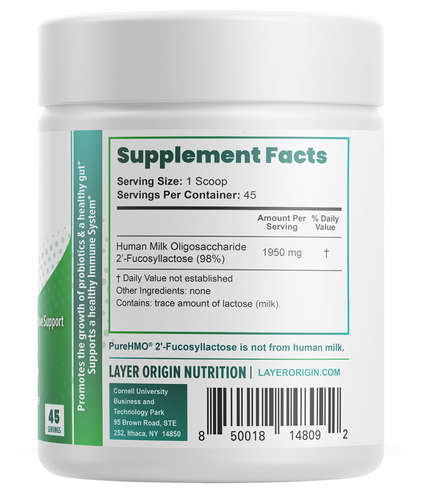 PureHMO Prebiotic Powder, Human Milk Oligosaccharide 2'-Fucosyllactose ...