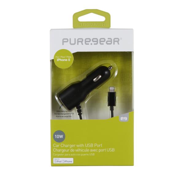 Apple iPhone SE PureGear Car Charger Adapter With USB Port