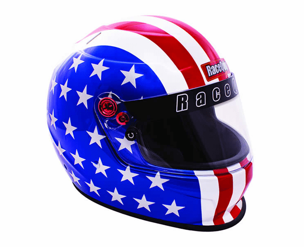 American Flag Helmet SA2020 Racequip Pro20 America Helmet