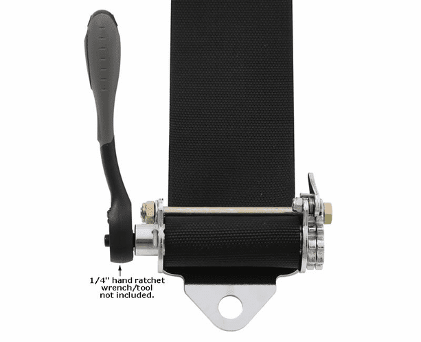 Ratchet-Type Crow Racing Sprint Car Harness Latch and Link