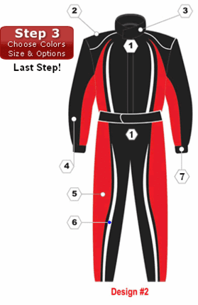 Pyrotect 2-Layer Nomex Custom Race Suit SFI-5 Style #2 Mens