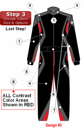 Pyrotect 2-Layer Nomex FIA Custom Driving Suit Style #3 Men