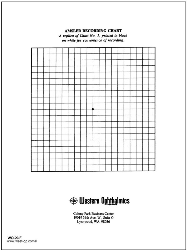 Printable Amsler Grid Chart