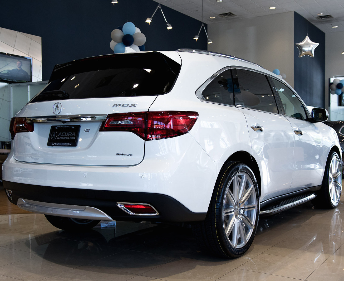 ACURA MDX VOSSEN VVS-CV4 SILVER POLISHED