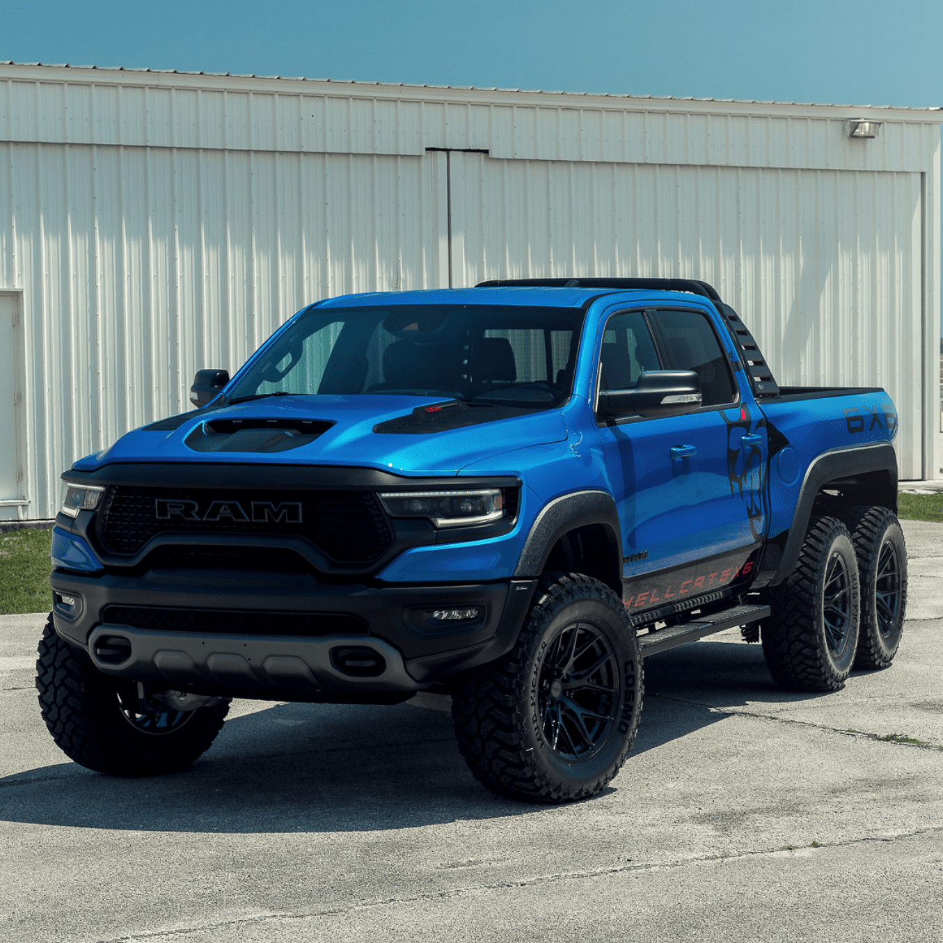 DODGE RAM TRX 6x6 VOSSEN HF6-4 GLOSS BLACK