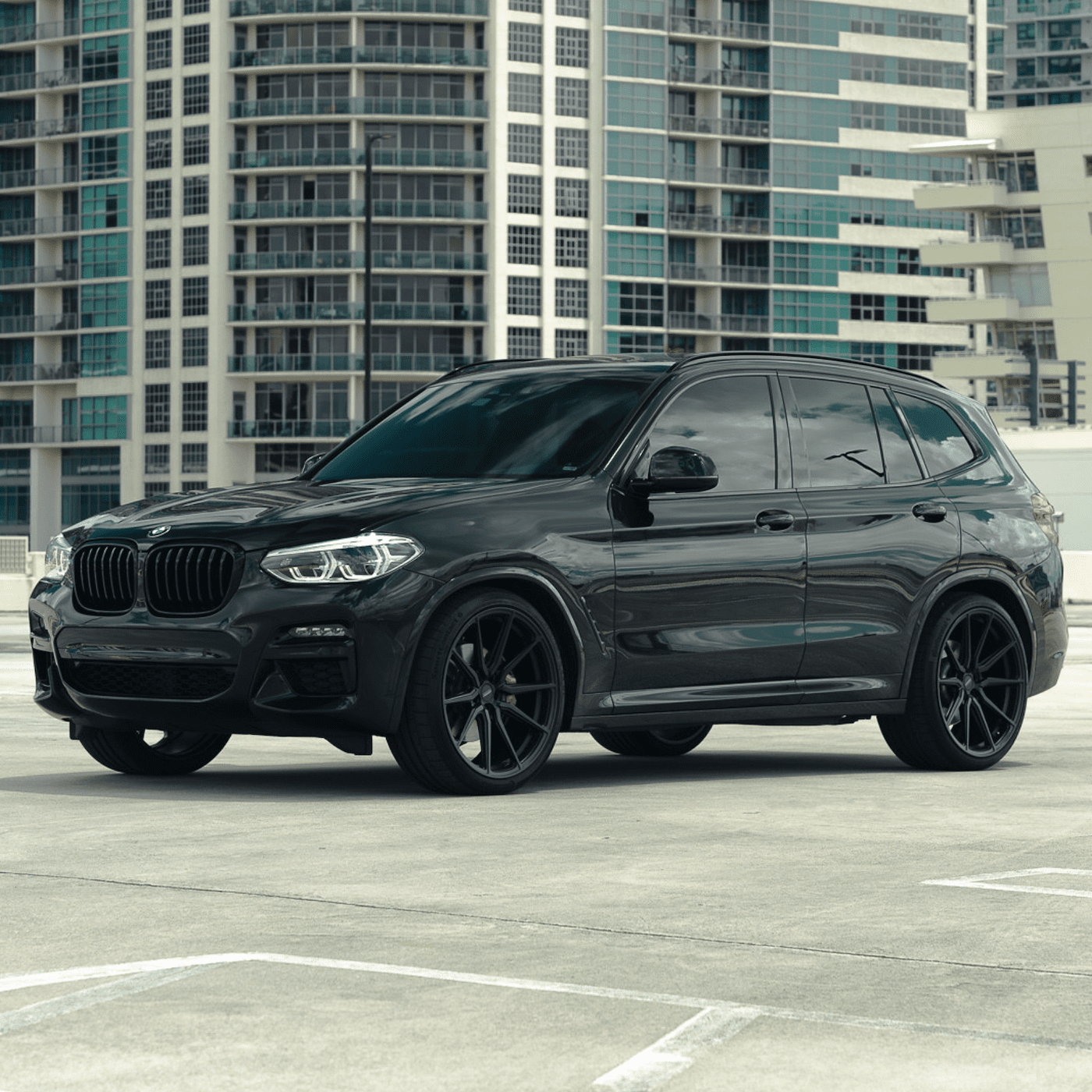 BMW X3M VOSSEN HF-3 DOUBLE SATIN BLACK