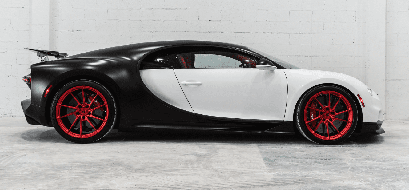 Red And White Bugatti