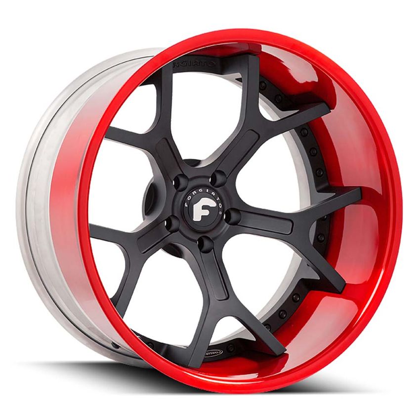 FORGIATO GTR-ECL FINISHED IN BLACK AND RED